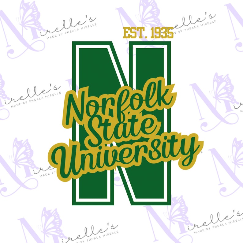 Norfolk State University PNG Bundle, HBCU Collection, NSU Shirt, Black ...