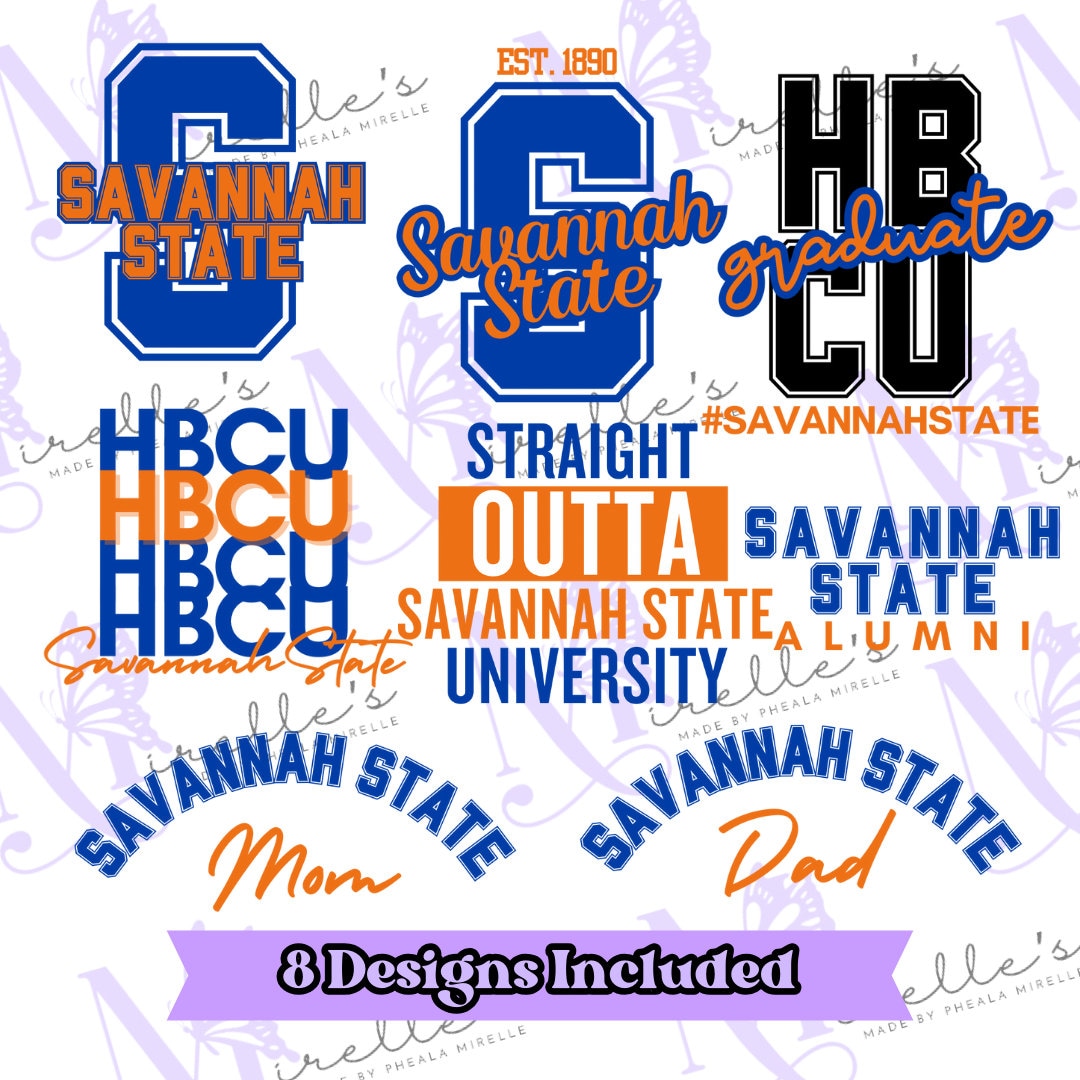 Savannah State University PNG Bundle, HBCU Collection, SSU Apparel ...