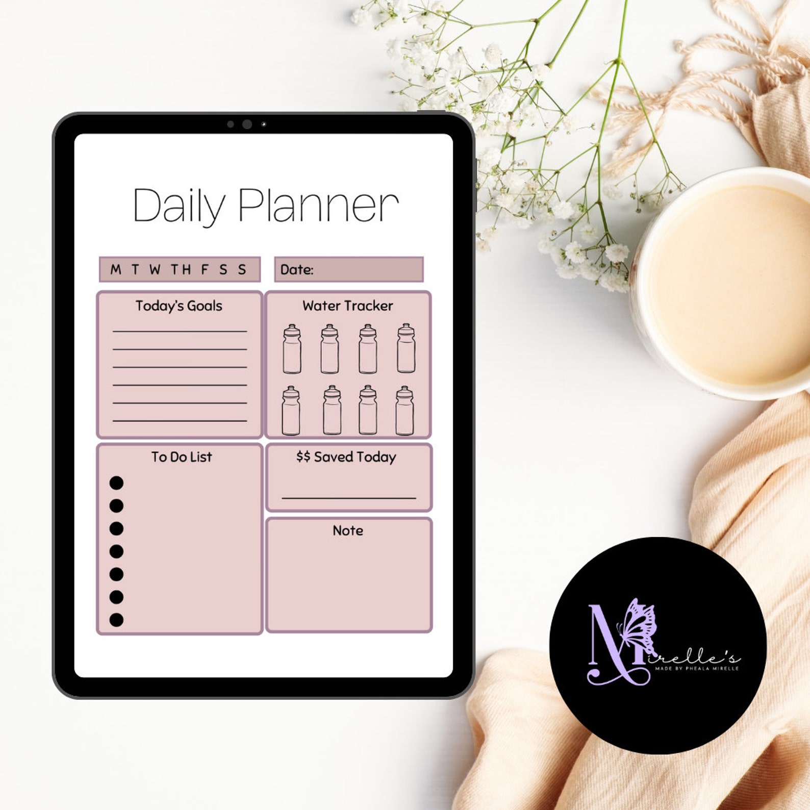 Printable Daily Planner, PDF Download, Daily Journal, Printable Daily ...