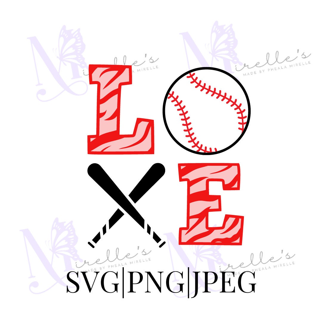 Love Baseball SVG, PNG Files, Instant Download, Baseball Shirt ...