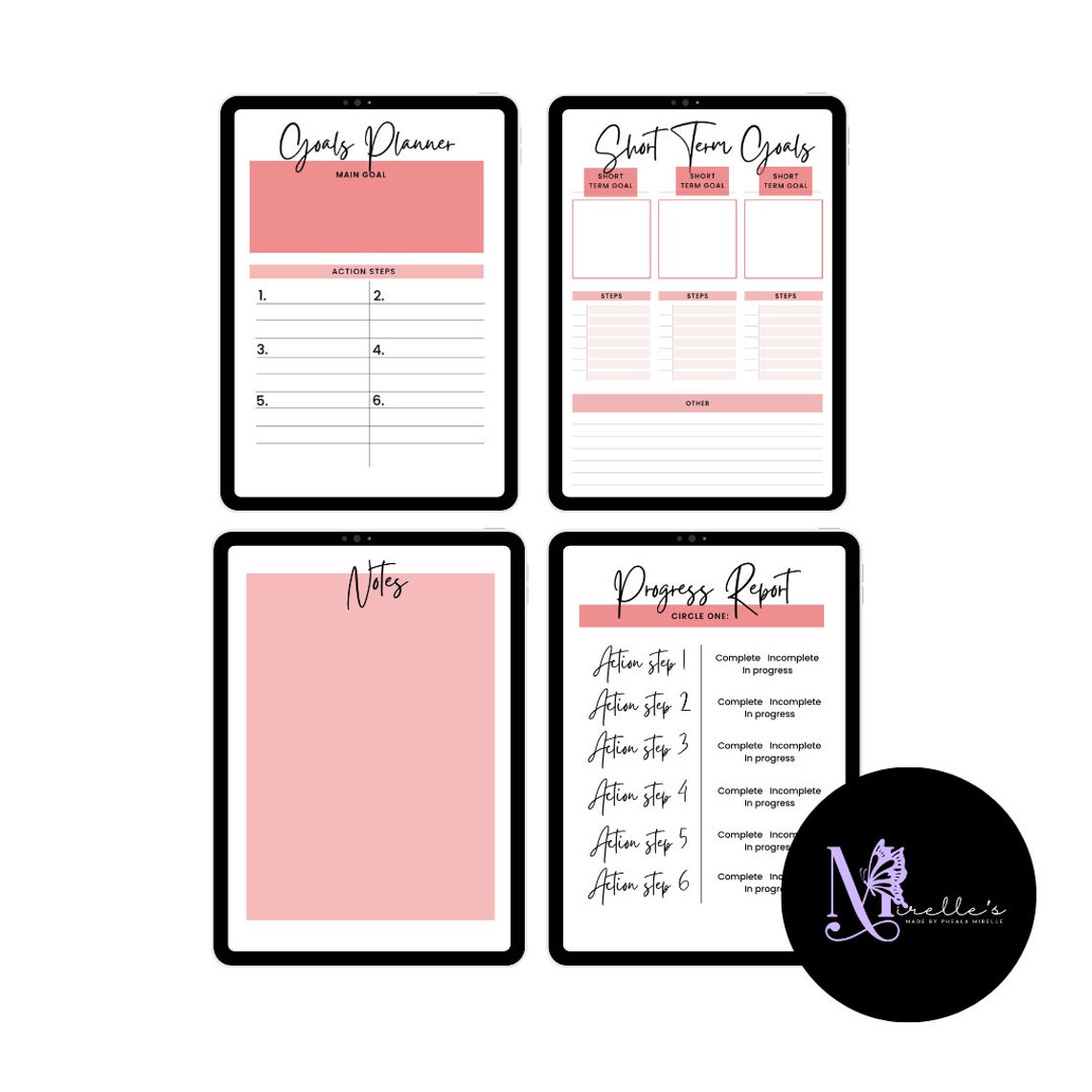 Goals Planner Printable, Goal Setting, Instant Download, PDF Printable ...