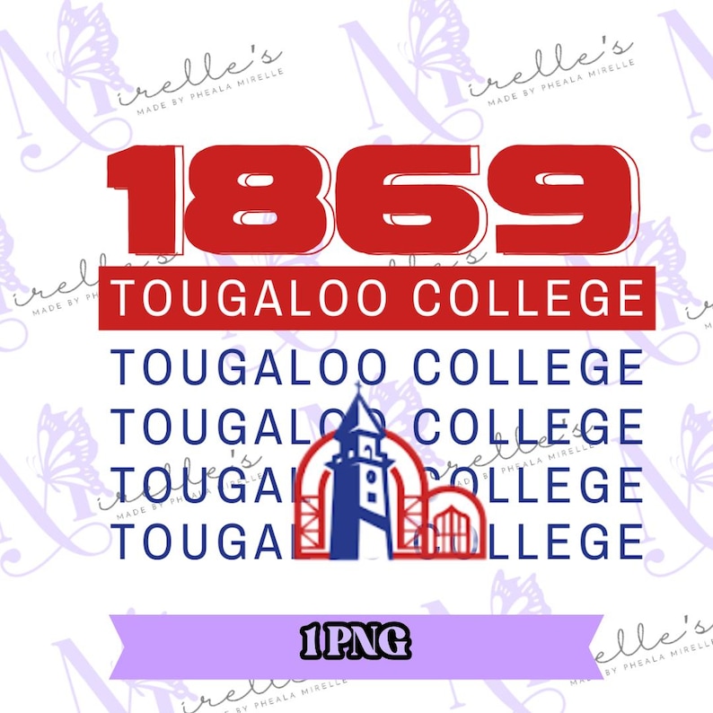 Tougaloo College 1869, College PNG, College Artwork, Instant Download ...