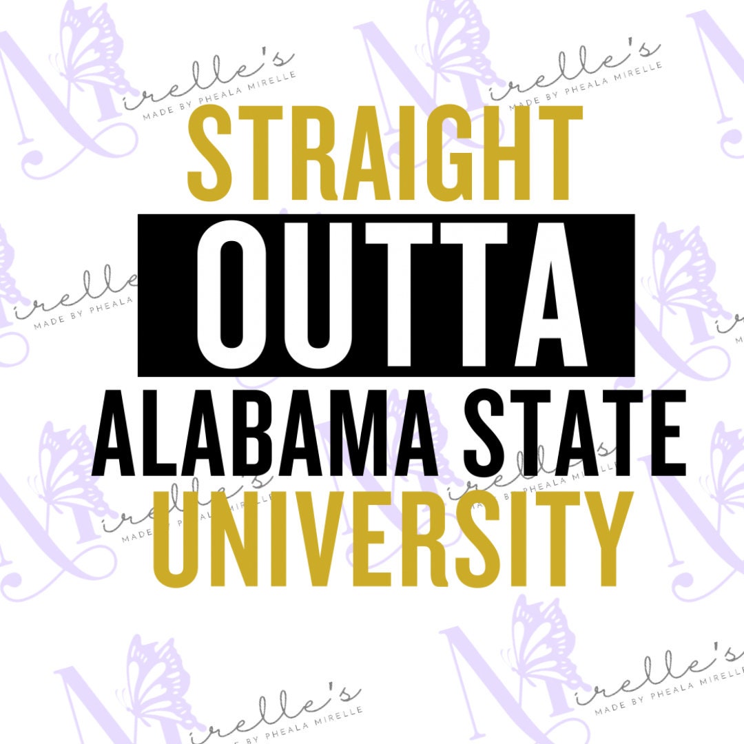 Alabama State University PNG Bundle, HBCU Collection, ASU Shirt, Black ...