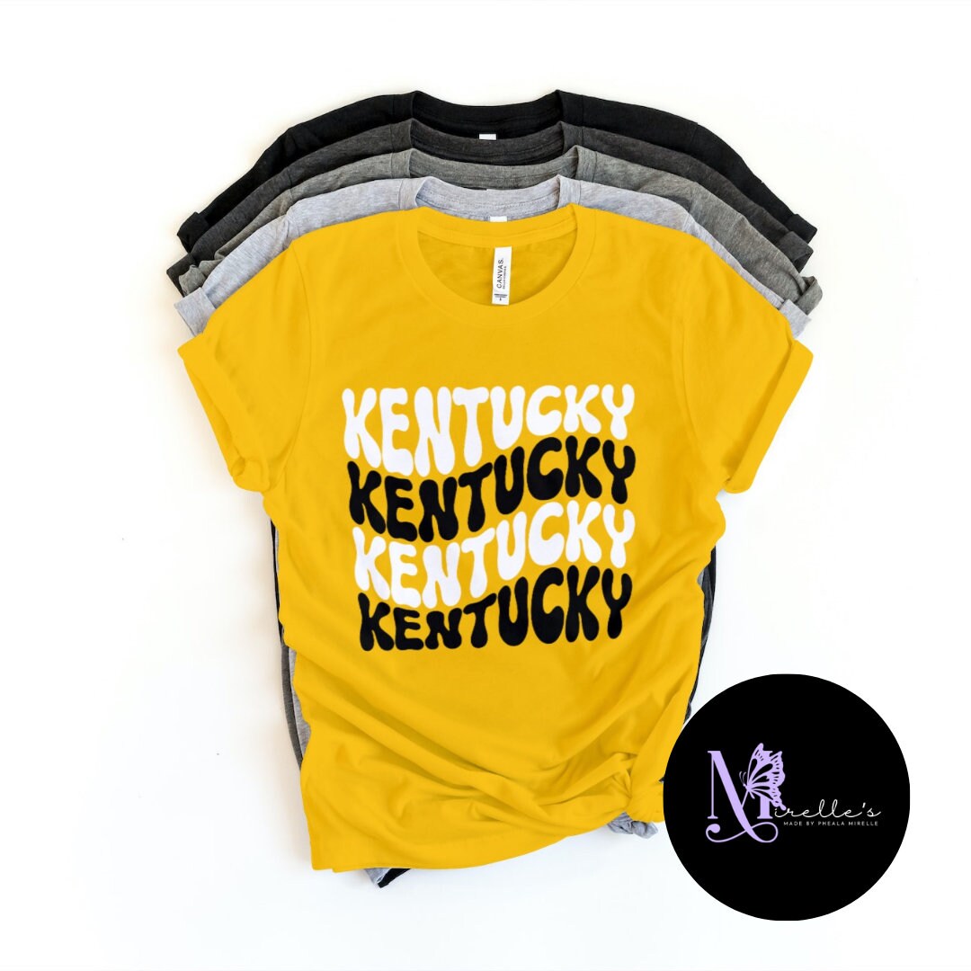 Kentucky Shirt, Vintage Groovy Font, US State Shirt, Kentucky Girl ...