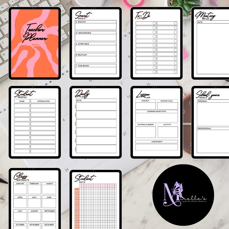 Printable Teacher Planner, Back to School, Instant Download, PDF ...