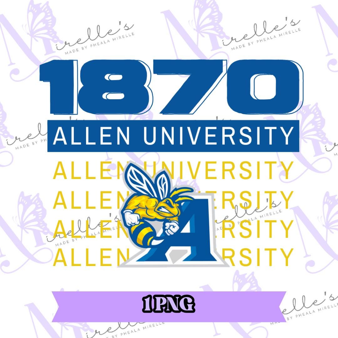 Allen University 1870, College PNG, College Artwork, Instant Download ...