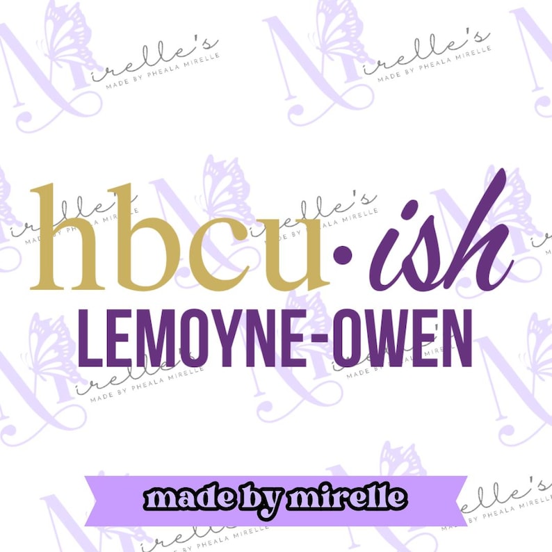 Hbcu-ish Lemoyne- Owen PNG, College Artwork, Instant Download, HBCU ...