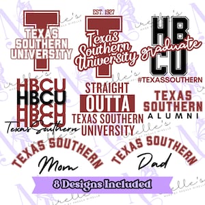 Texas Southern University PNG Bundle, HBCU Collection, TSU, Black ...