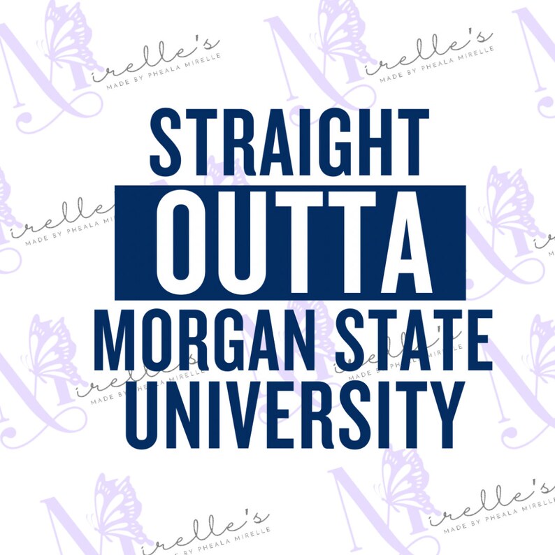 Morgan State University PNG Bundle, HBCU Collection, MSU Shirt, Black ...