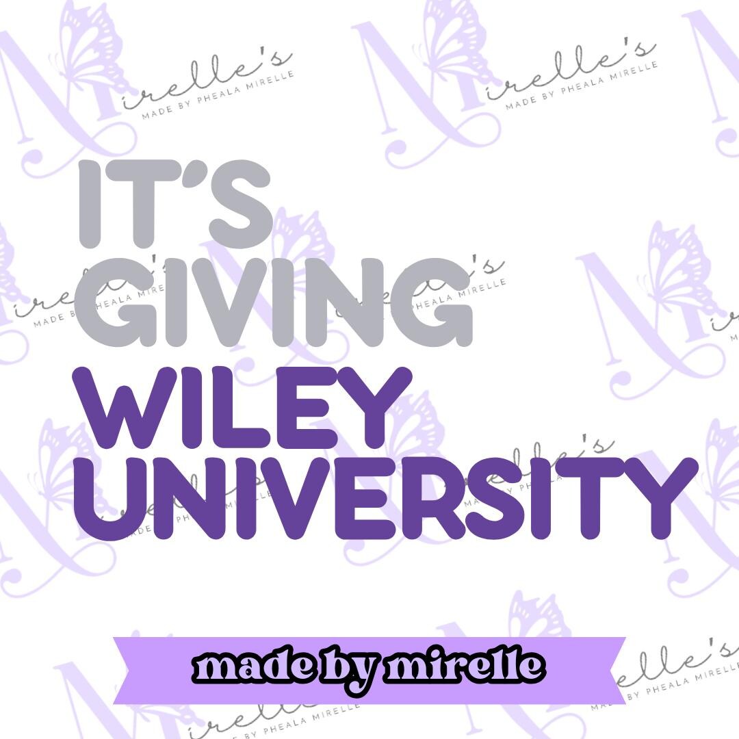 It's Giving Wiley University PNG, HBCU Pride, Instant Download, HBCU ...