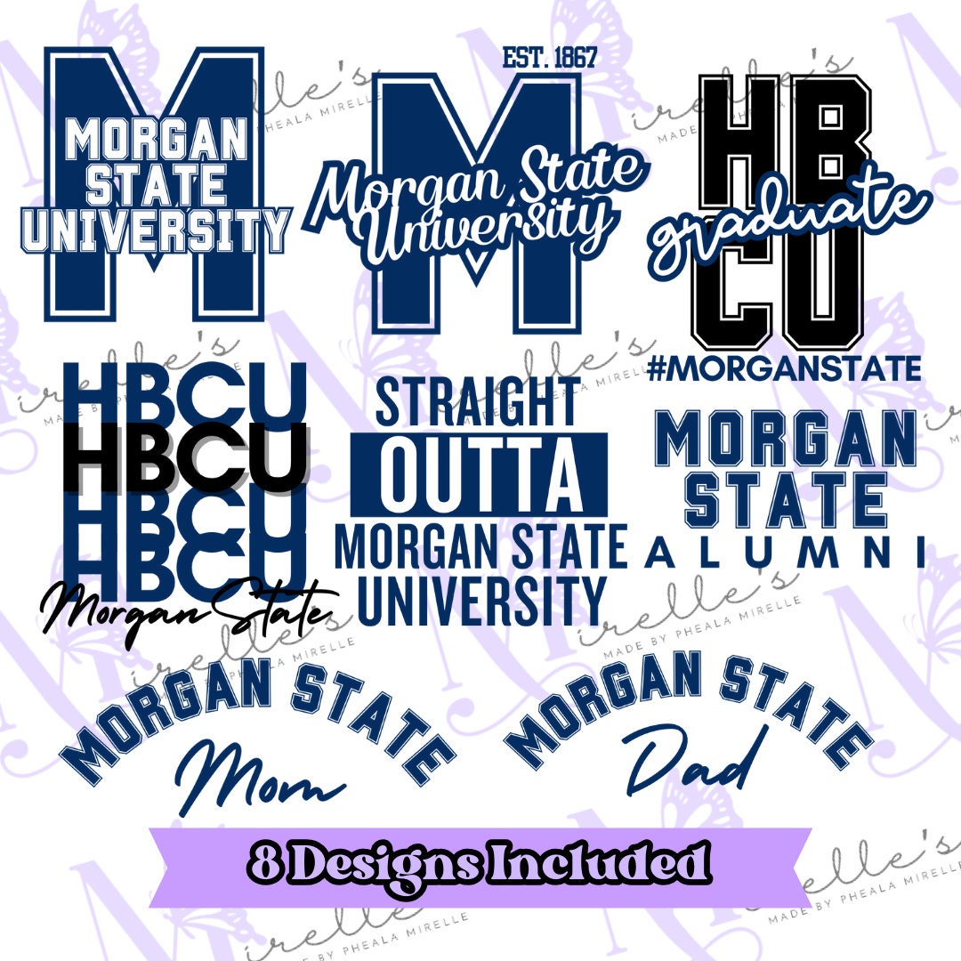 Morgan State University PNG Bundle, HBCU Collection, MSU Shirt, Black ...