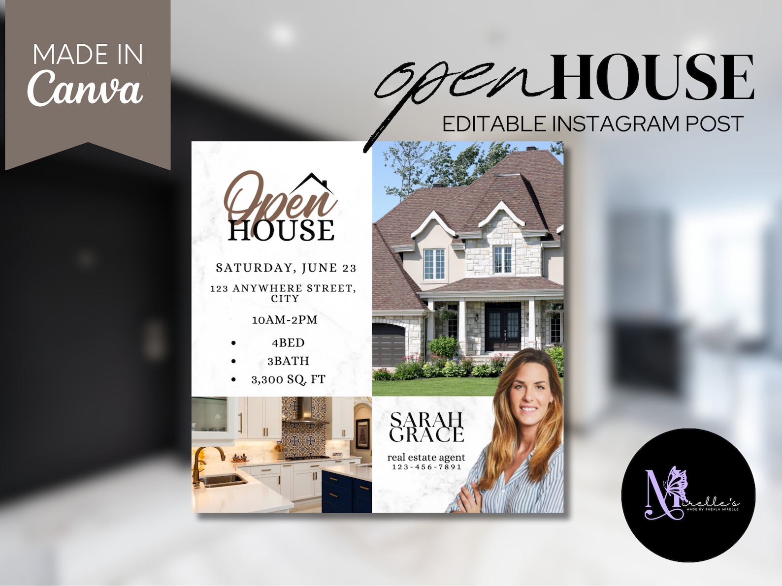Open House Instagram Post, Real Estate Graphic, Real Estate Marketing ...