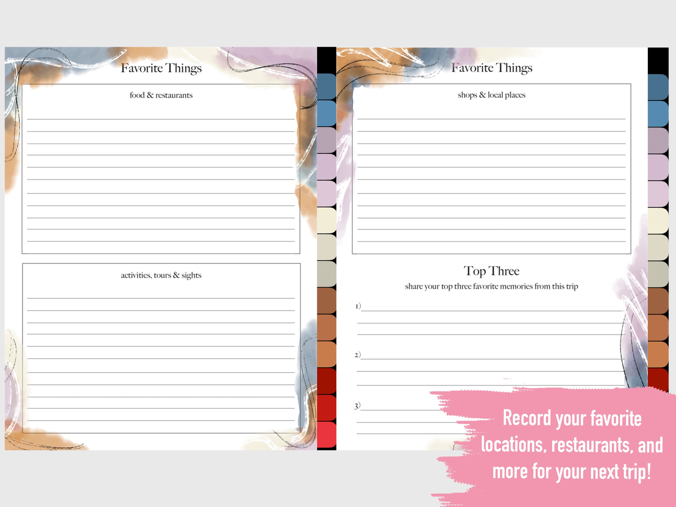 Digital Travel Journal, Digital Travel Log, Goodnotes Travel Journal ...