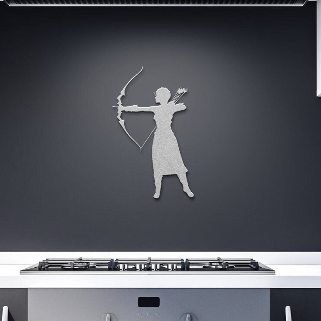 Bow and Arrow Metal Wall Art, Bowhunter Bow Hunter Archery Monogram ...