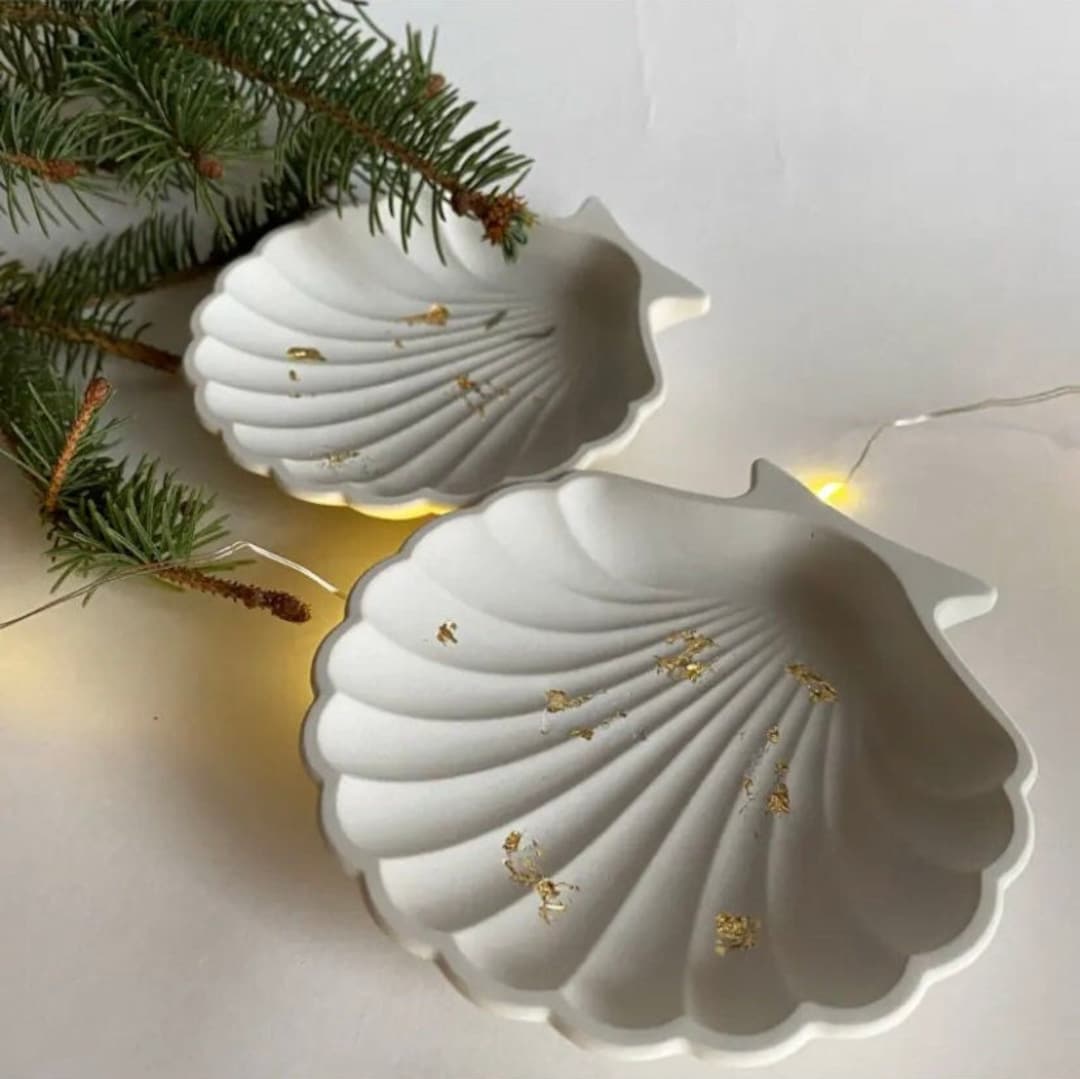 Molde de silicona con forma de bandeja de concha moldes - Etsy España