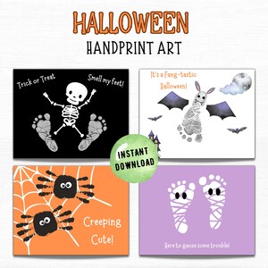PRINTABLE Halloween Handprint Art Boo Handprint Fall Art - Etsy Canada