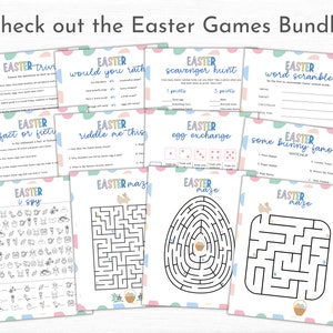 Printable Easter Trivia Game | Family Game Night | Easter Activities ...