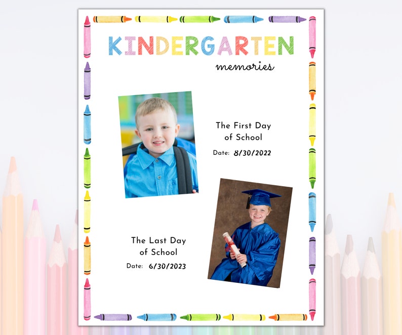 Kindergarten Graduation Keepsake | School Memory Book | Kindergarten ...
