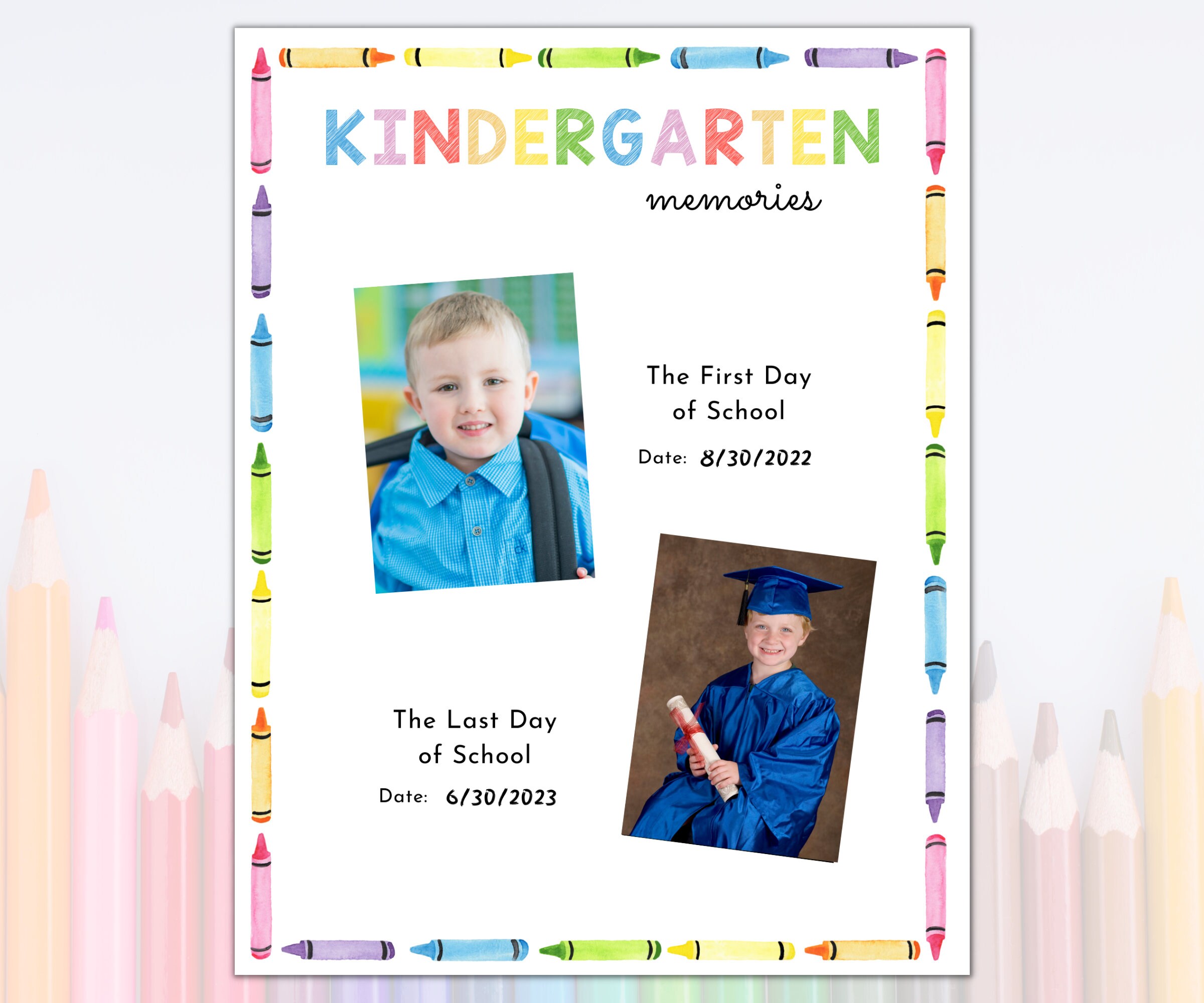 Kindergarten Graduation Keepsake | School Memory Book | Kindergarten ...
