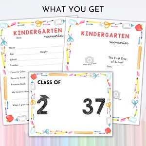 Kindergarten Graduation Keepsake | School Memory Book | Kindergarten ...