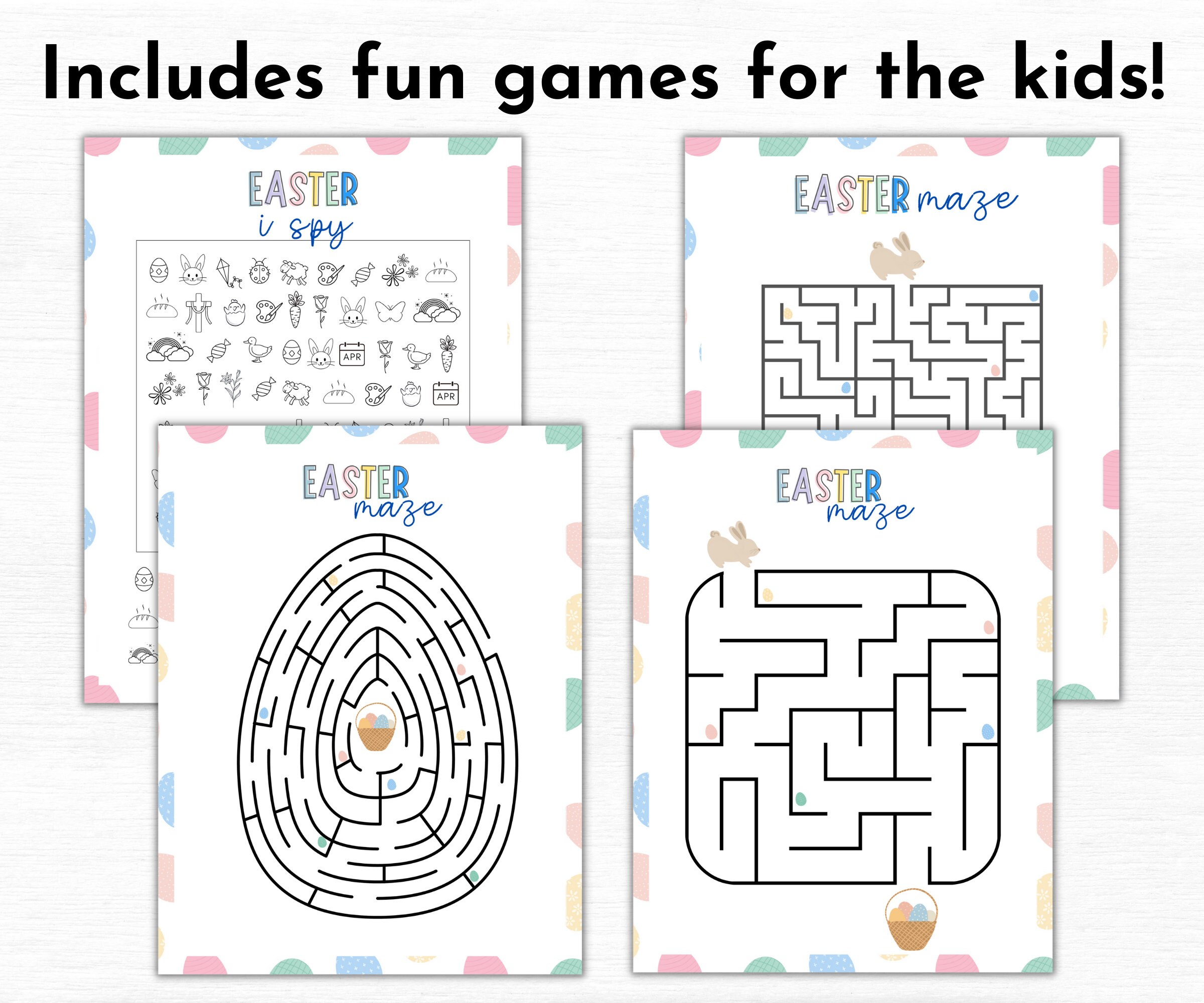 Printable Easter Party Game Bundle Family Game Night Easter Activities ...