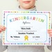 Printable Kindergarten Graduation Diploma | Kinder Certificate Editable ...
