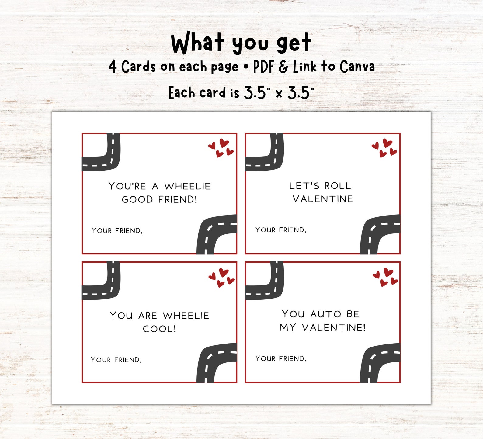 Printable Classroom Valentines Kids School Valentines Race - Etsy