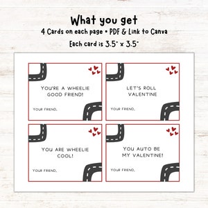 Printable Classroom Valentines | Kids School Valentines | Race Car ...