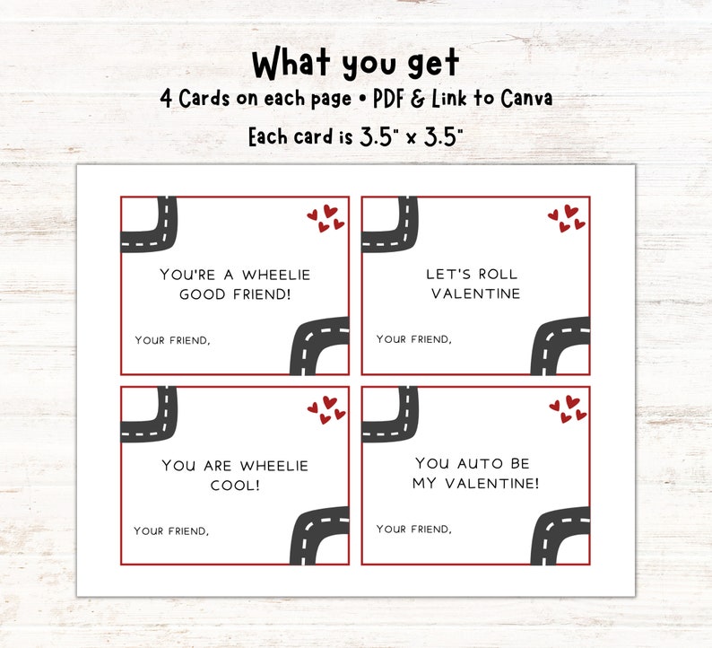 Printable Classroom Valentines Kids School Valentines Race - Etsy