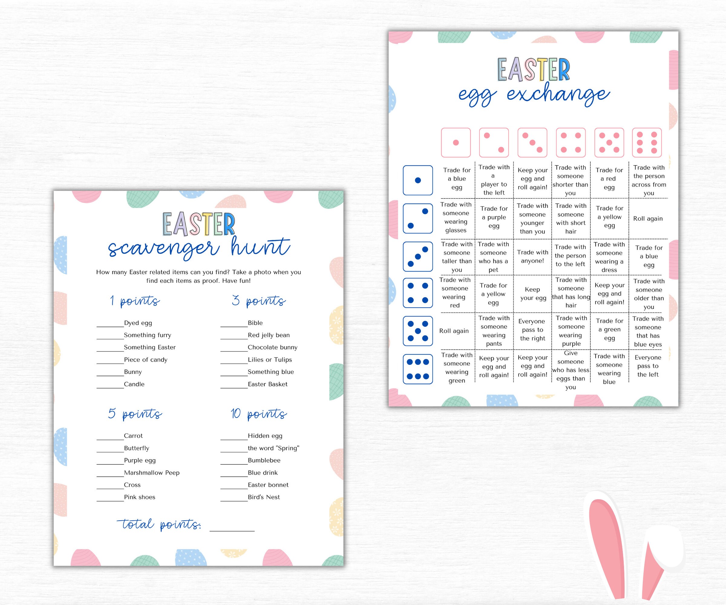 Printable Easter Party Game Bundle Family Game Night Easter Activities ...
