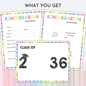 Kindergarten Graduation Keepsake School Memory Book Kindergarten ...