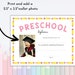 Printable Preschool Graduation Diploma Preschool Certificate Editable ...