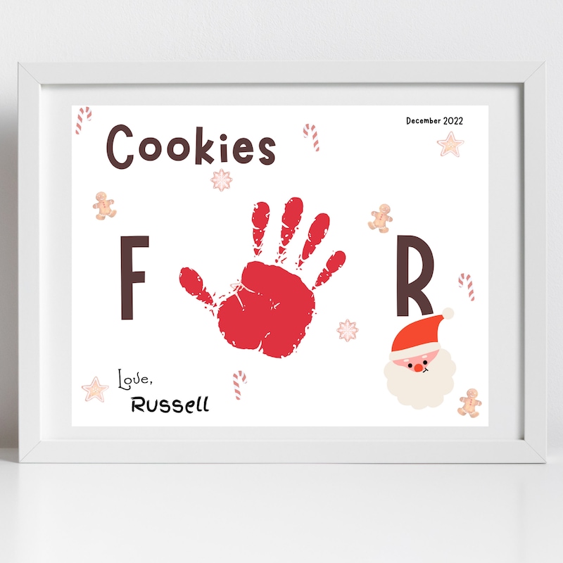 Christmas Handprint Art - Etsy