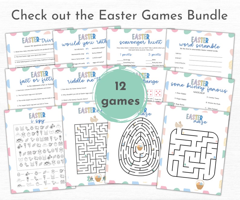 Printable Easter Fact or Fiction Game Family Game Night Easter ...