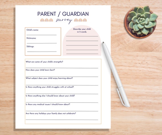 Back To School Parent Survey