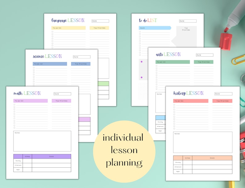 Homeschool Planner Printable Homeschool Curriculum - Etsy