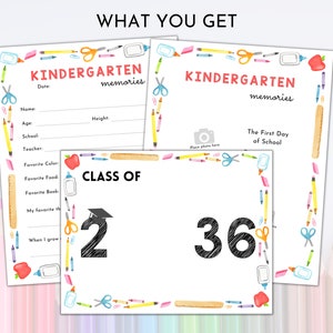 Kindergarten Graduation Keepsake School Memory Book - Etsy
