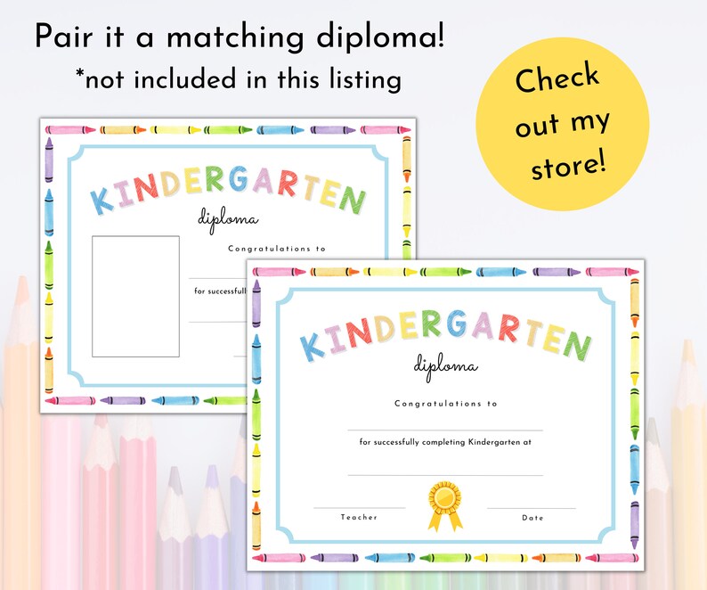 Kindergarten Graduation Keepsake | School Memory Book | Kindergarten ...