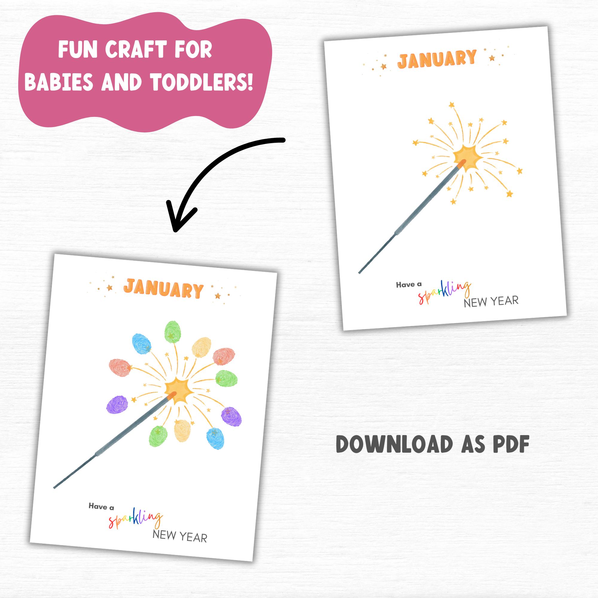 Handprint Monthly Memory Book | Handprint Art Keepsake | Toddler and ...