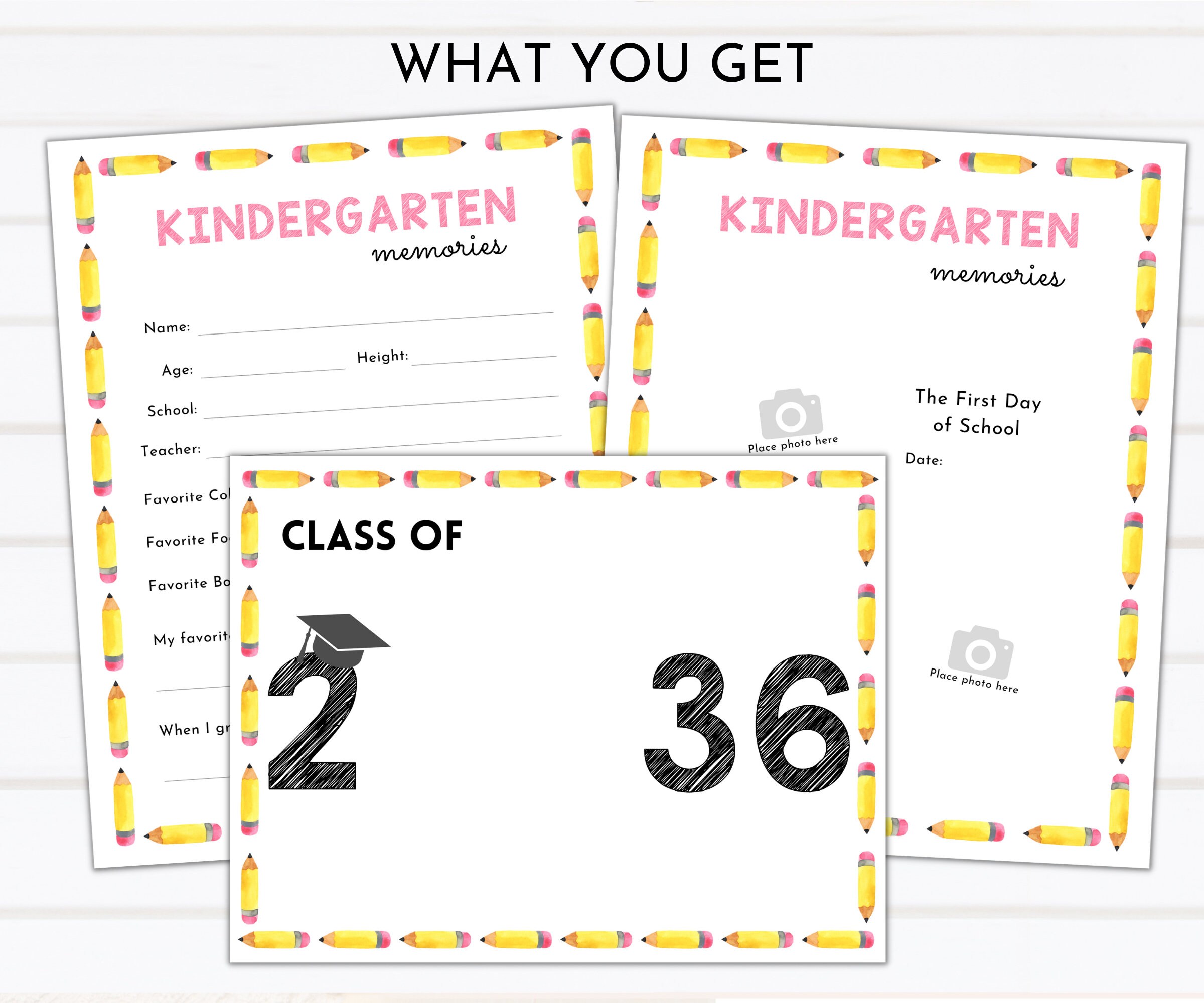 Kindergarten Graduation Keepsake School Memory Book - Etsy