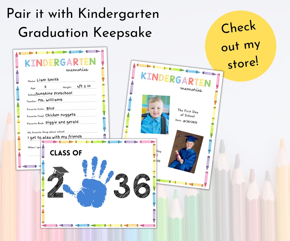 Printable Kindergarten Graduation Diploma Kinder Certificate - Etsy