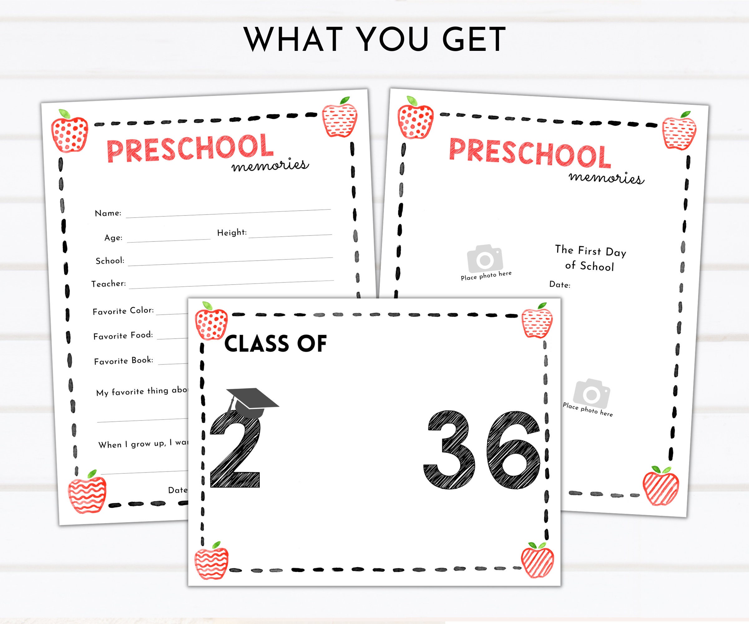 Preschool Graduation Keepsake School Memory Book Preschool - Etsy