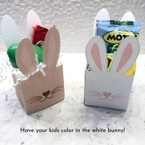Printable Easter Bunny Party Favors | Easter Party Table Decor | Kids ...
