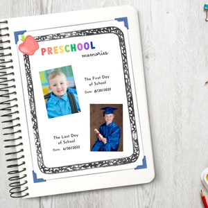 Preschool Graduation Keepsake | School Memory Book | Preschool ...