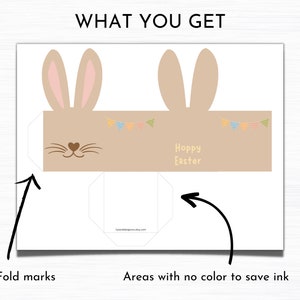 Printable Easter Bunny Party Favors | Easter Party Table Decor | Kids ...