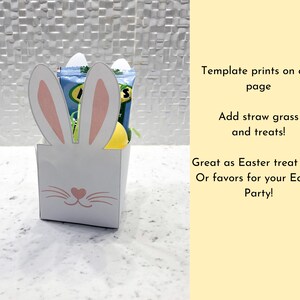 Printable Easter Bunny Party Favors | Easter Party Table Decor | Kids ...