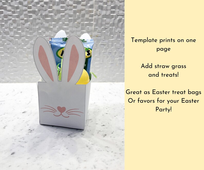 Printable Easter Bunny Party Favors Easter Party Table Decor - Etsy