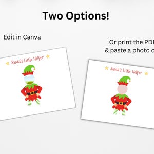 Elf Footprint Art | Baby's First Christmas Handprint Footprint Activity ...