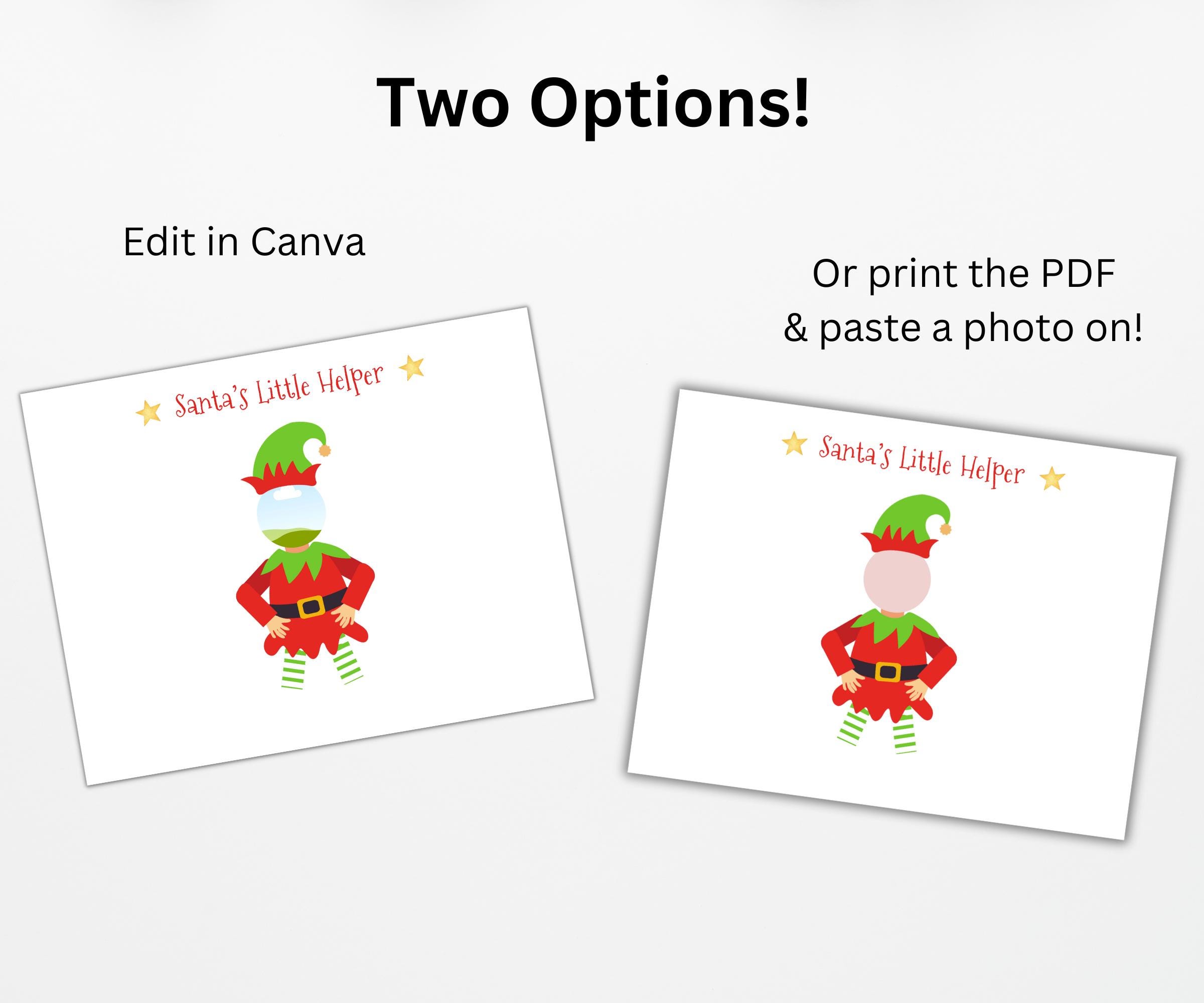 Elf Footprint Art | Baby's First Christmas Handprint Footprint Activity ...