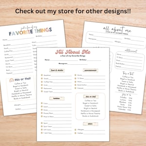 Favorites Survey | Just a Few of My Favorite Things | Co-worker ...